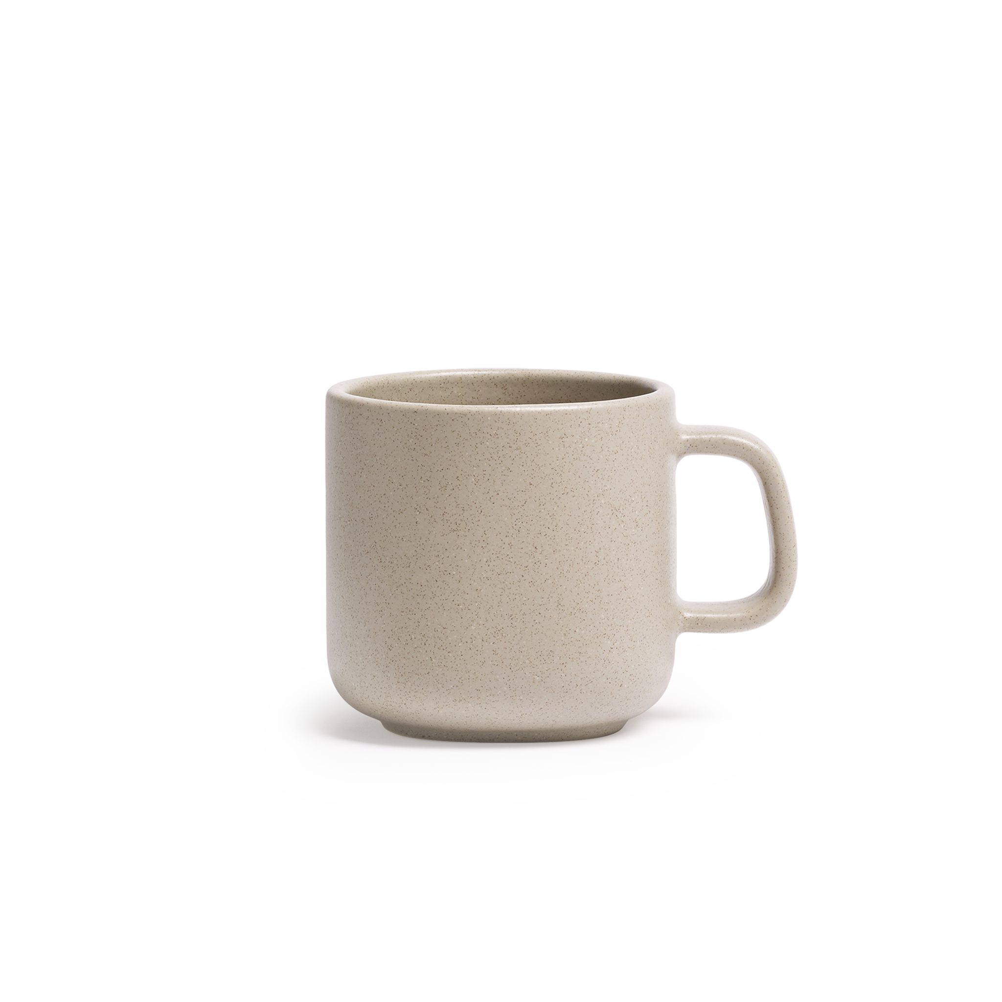 Beige Ceramic Coffee Mugs | Matte Speckled Pebble Stoneware Tea Cups ...
